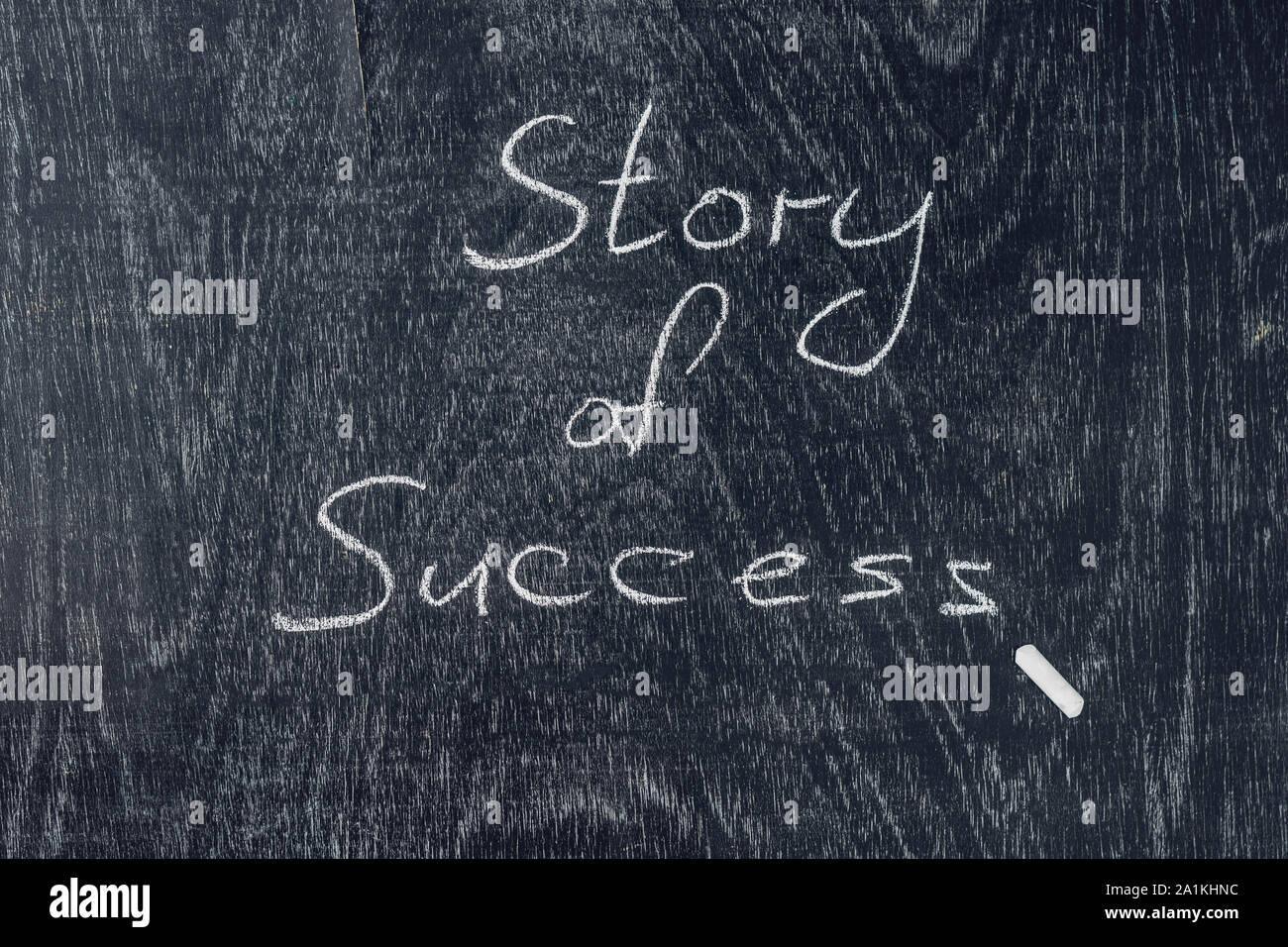 Success story written on blackboard hi-res stock photography and images ...