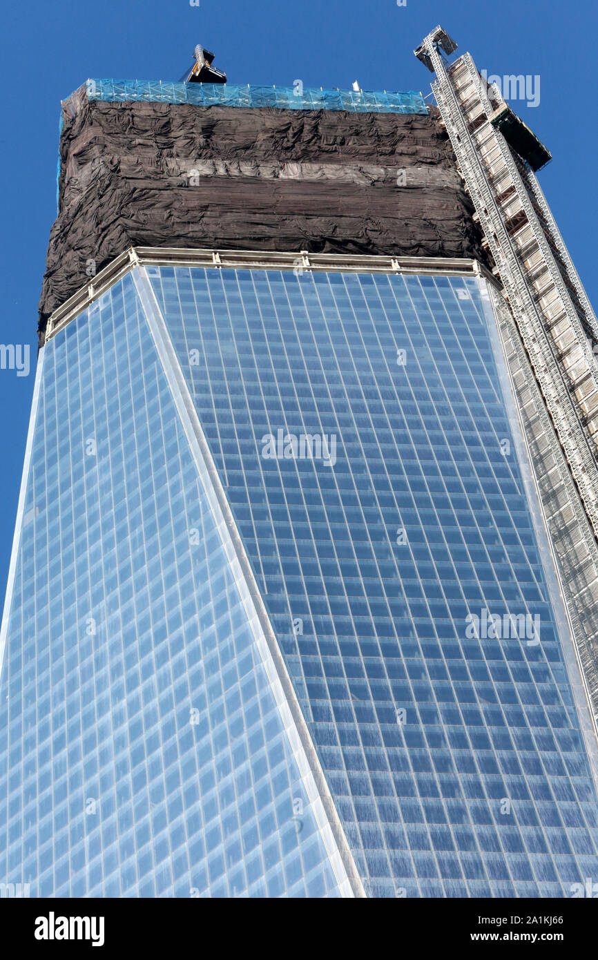 One World Trade Center. Ground Zero. Freedom Tower construction site ...