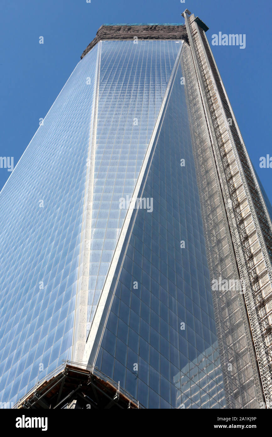 One World Trade Center. Ground Zero. Freedom Tower construction site ...