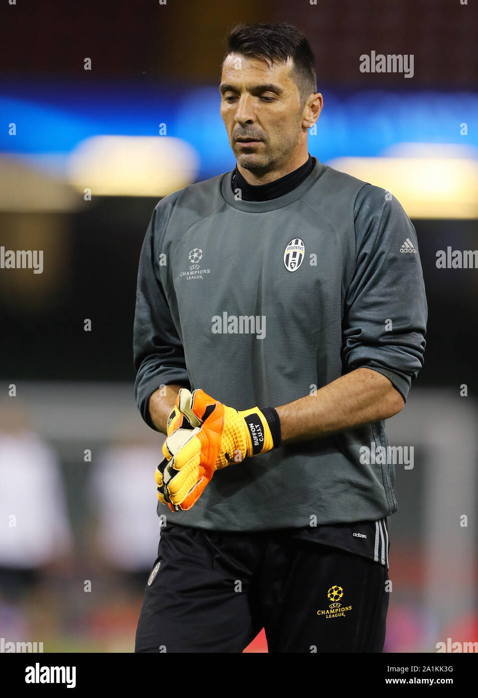 Gianluigi Buffon of Juventus - Juventus training ahead of the UEFA ...