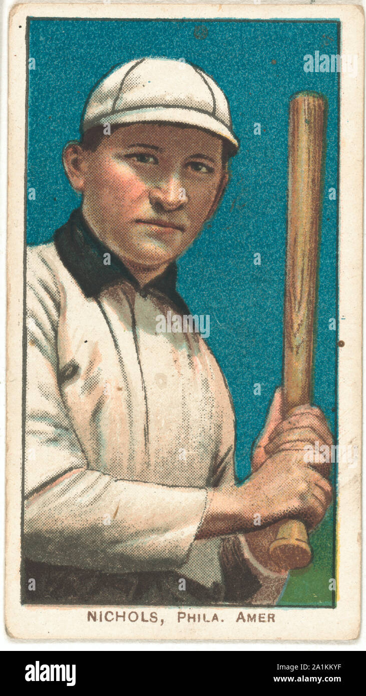 Nicholls, Philadelphia Athletics, baseball card portrait Stock Photo - Alamy