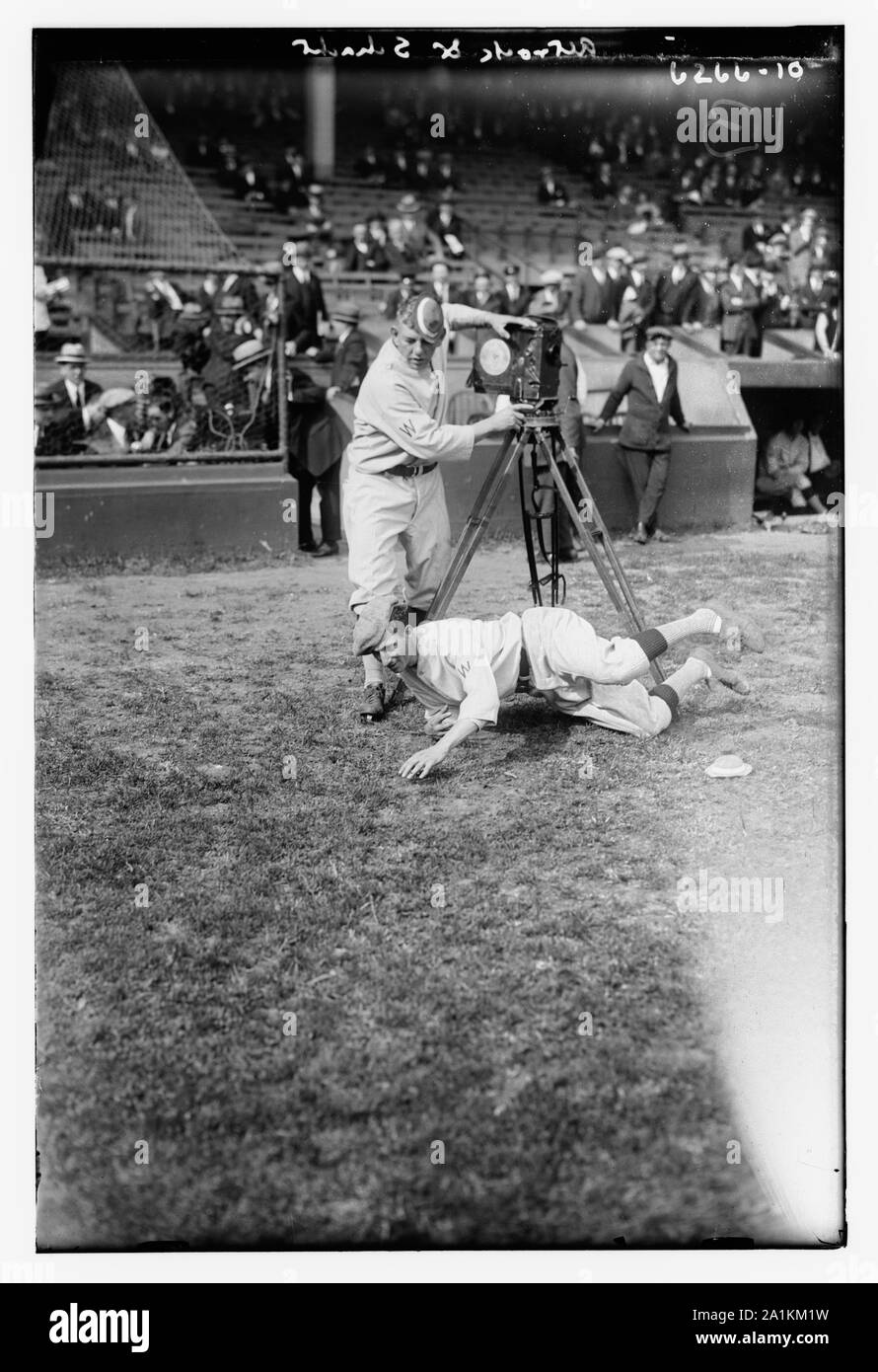 Nick Altrock & Al Schacht, Washington AL (baseball Stock Photo - Alamy