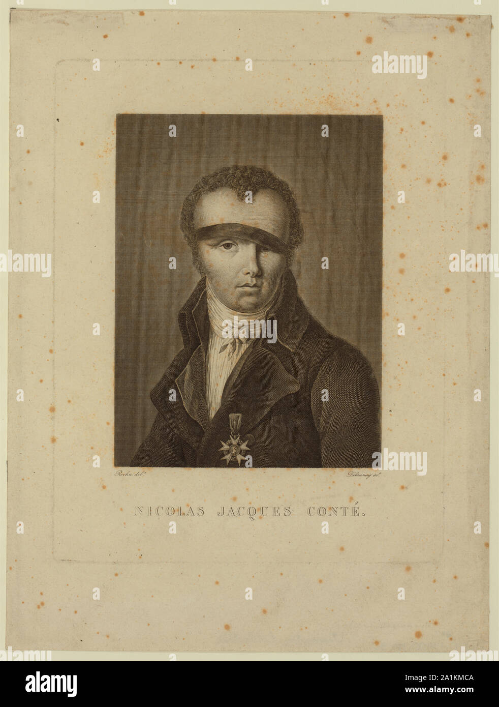 Nicolas Jacques Conté; Head-and-shoulders portrait of Nicolas Conté ...