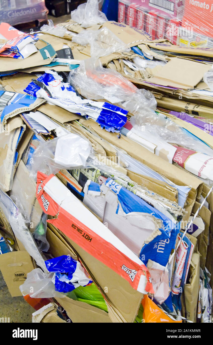 Large piles of recycling Stock Photo - Alamy