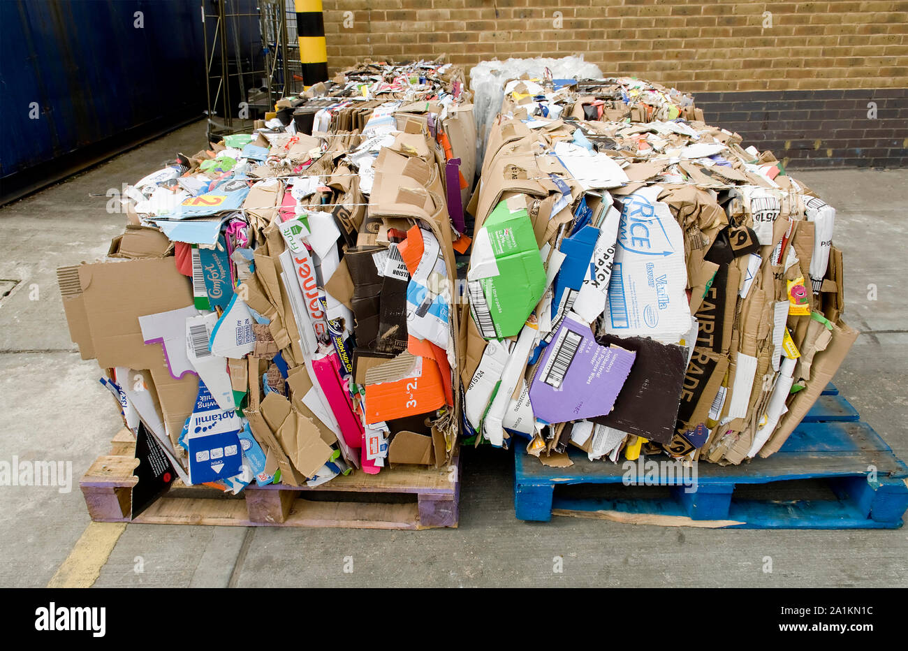 Large piles of recycling Stock Photo - Alamy