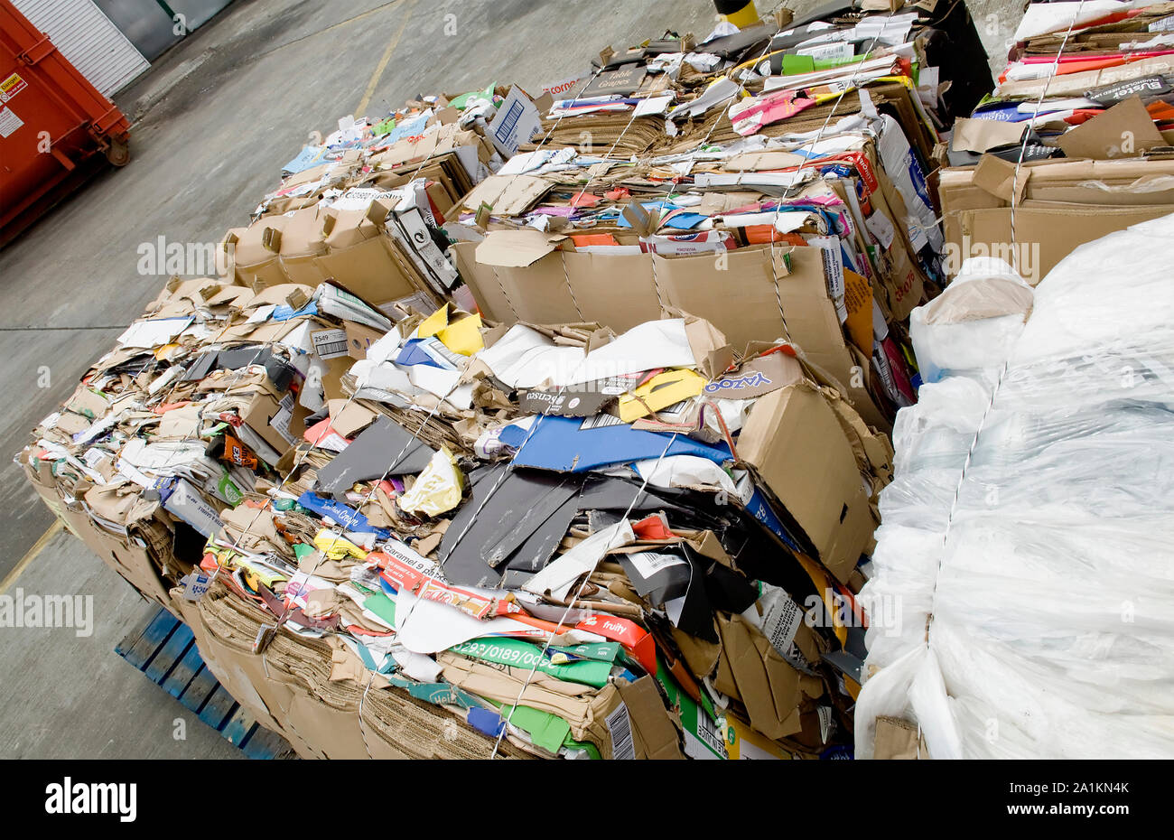 Large piles of recycling Stock Photo - Alamy