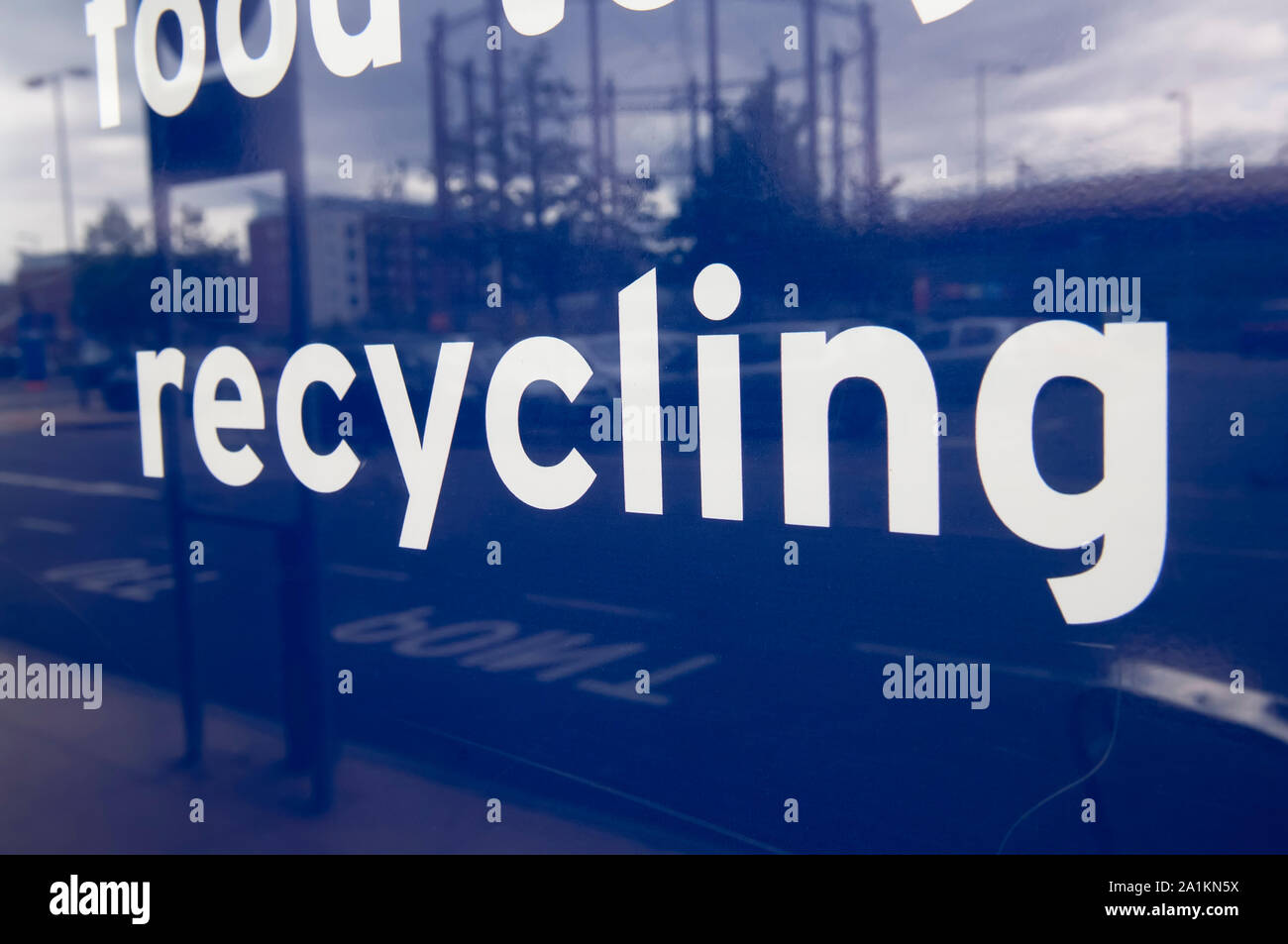 Recycling Sign Blue at Marion Akers blog