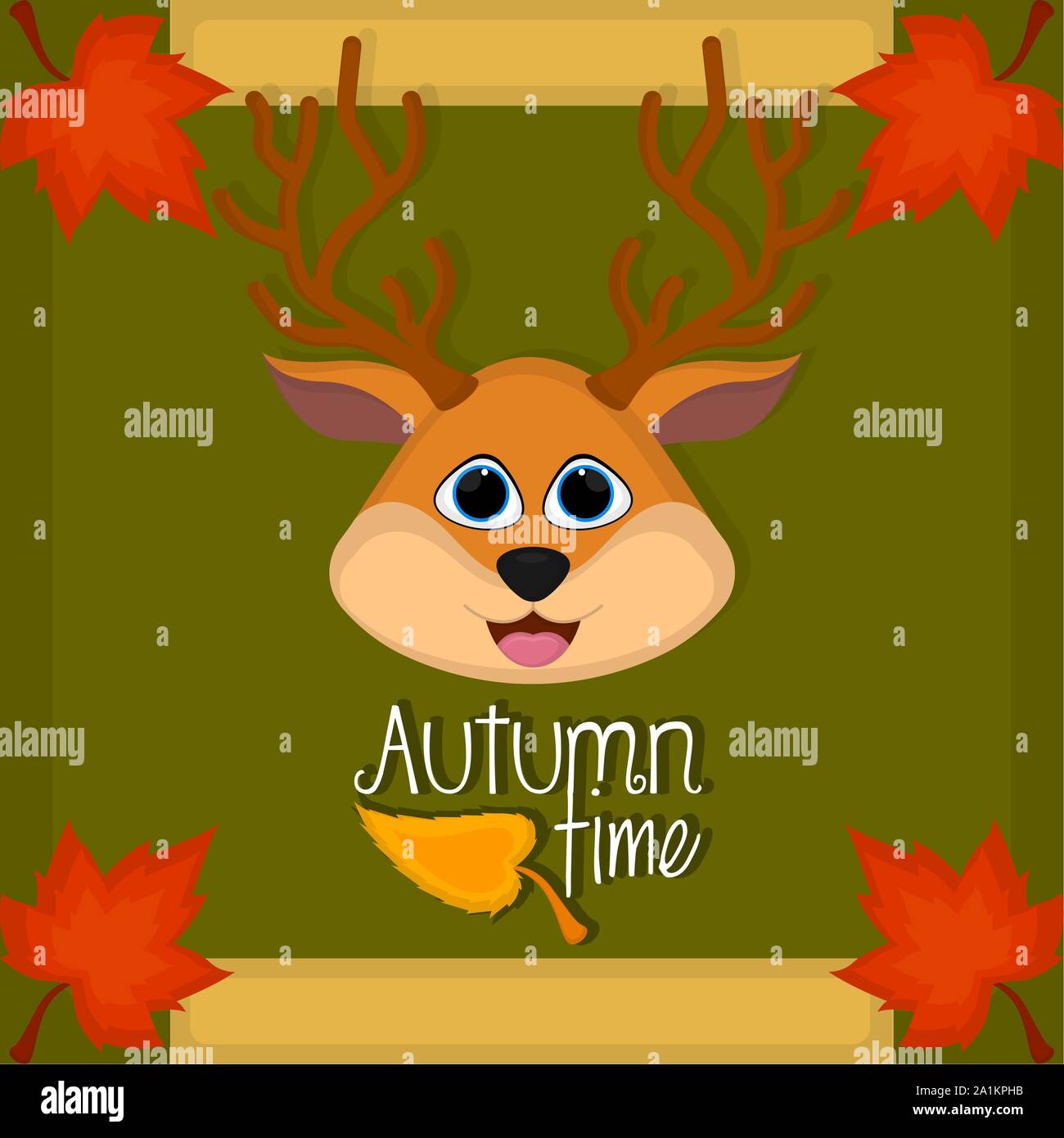 Forest autumn time Stock Vector Images - Alamy