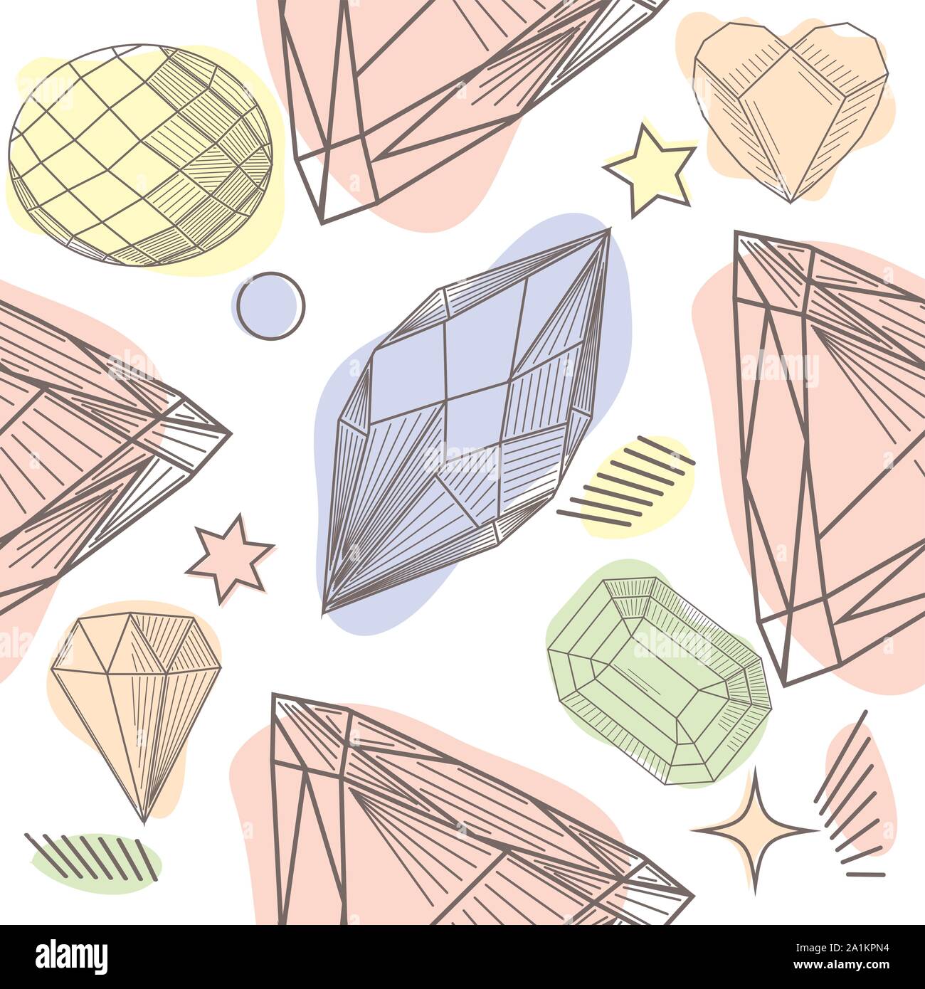 Seamless texture minerals Stock Vector Images - Alamy