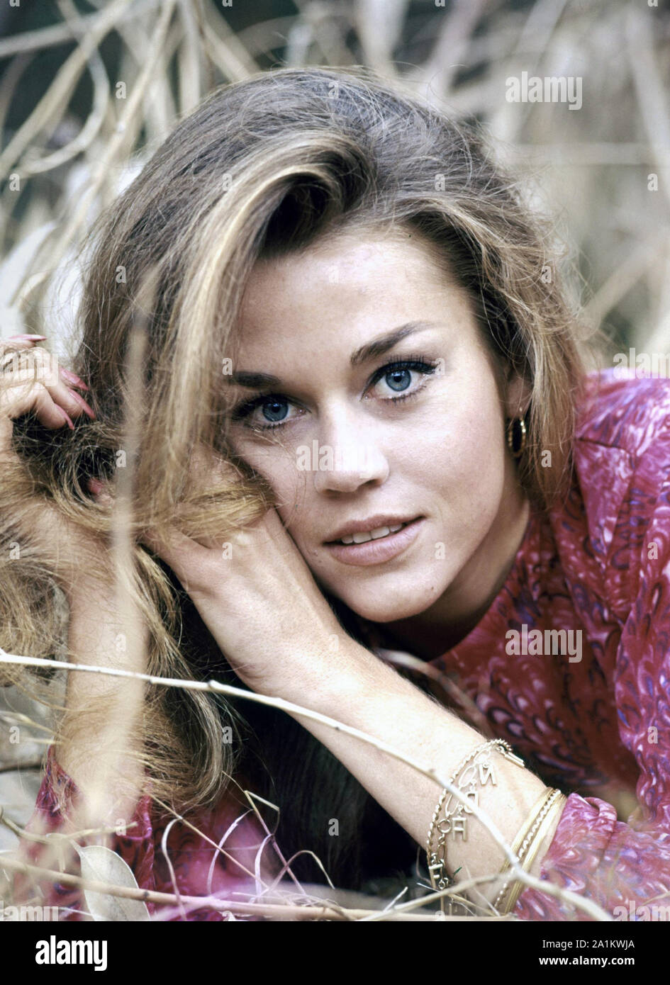 Outdoor color portrait of Jane Fonda, circa 1969 File Reference # 33848 ...