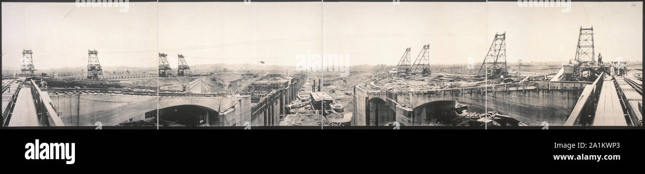 North Approach, Gatun Locks, Panama Canal Stock Photo - Alamy