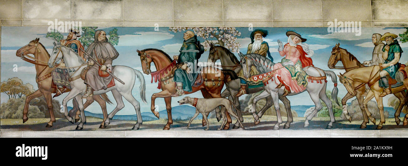 Ezra winter chaucer east wall hi-res stock photography and images - Alamy