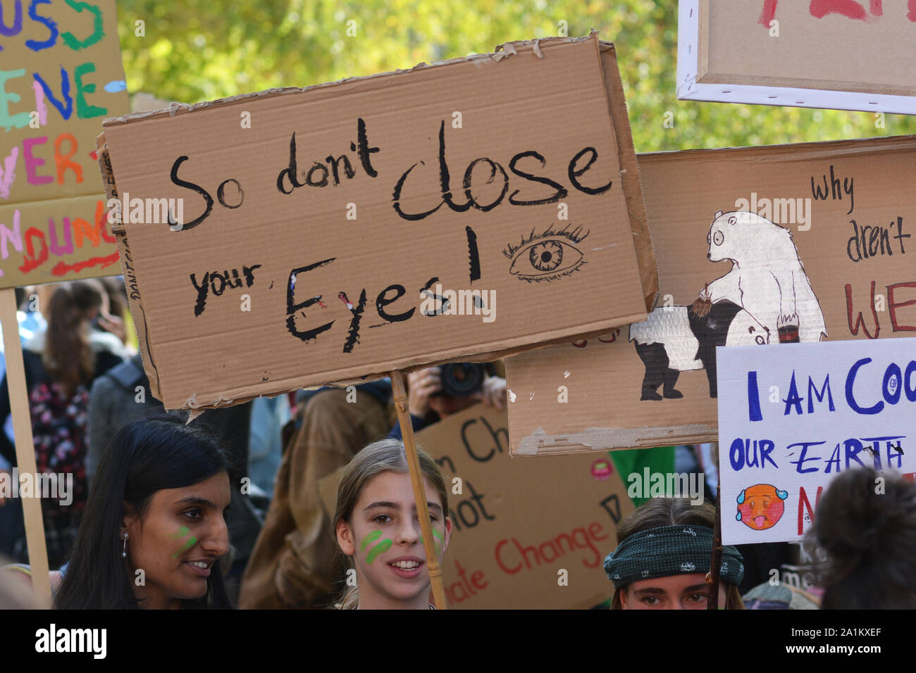 Heidelberg, Germany - 20th September 2019: Protest sign saying 'So don ...
