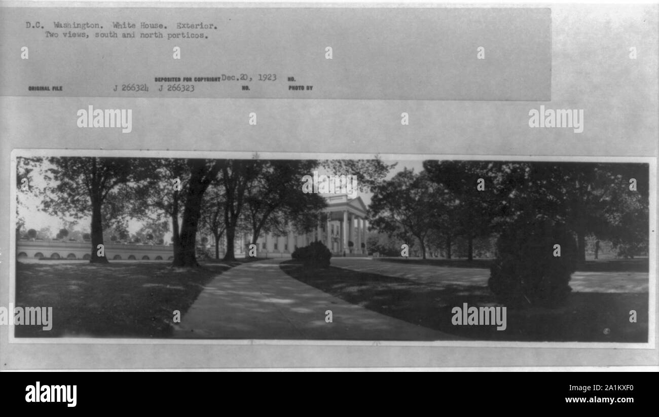 White house north portico from hi-res stock photography and images - Alamy