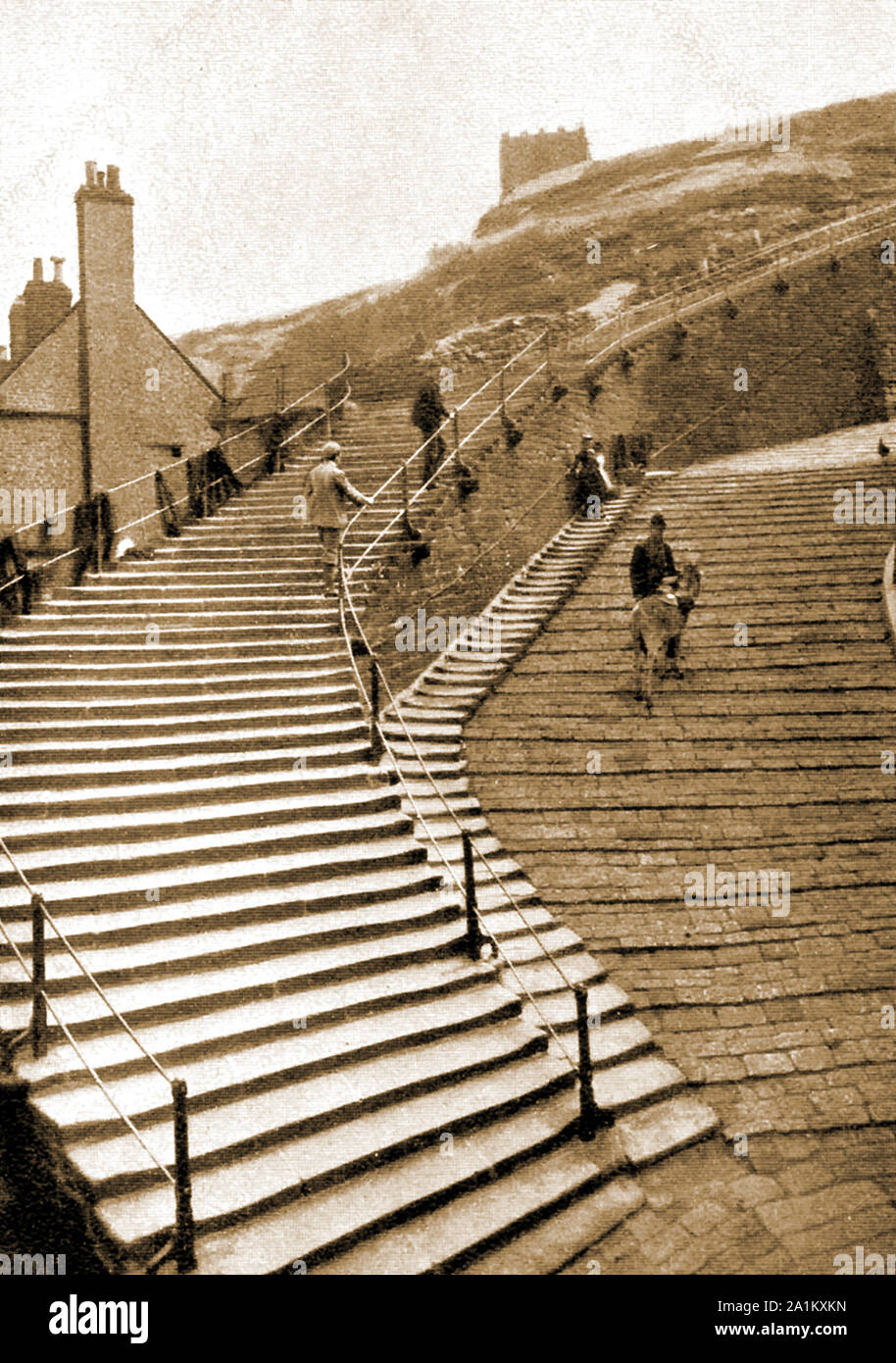 A Victorian photo of the 199 stone steps, (aka the Church Stairs ...