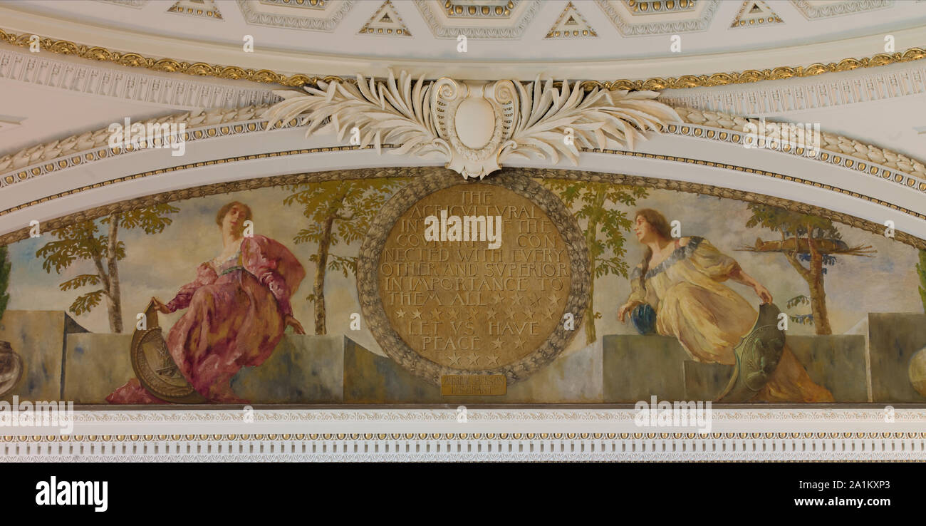 Northeast Pavilion, The Pavilion of the Seals. Detail of Mural in ...