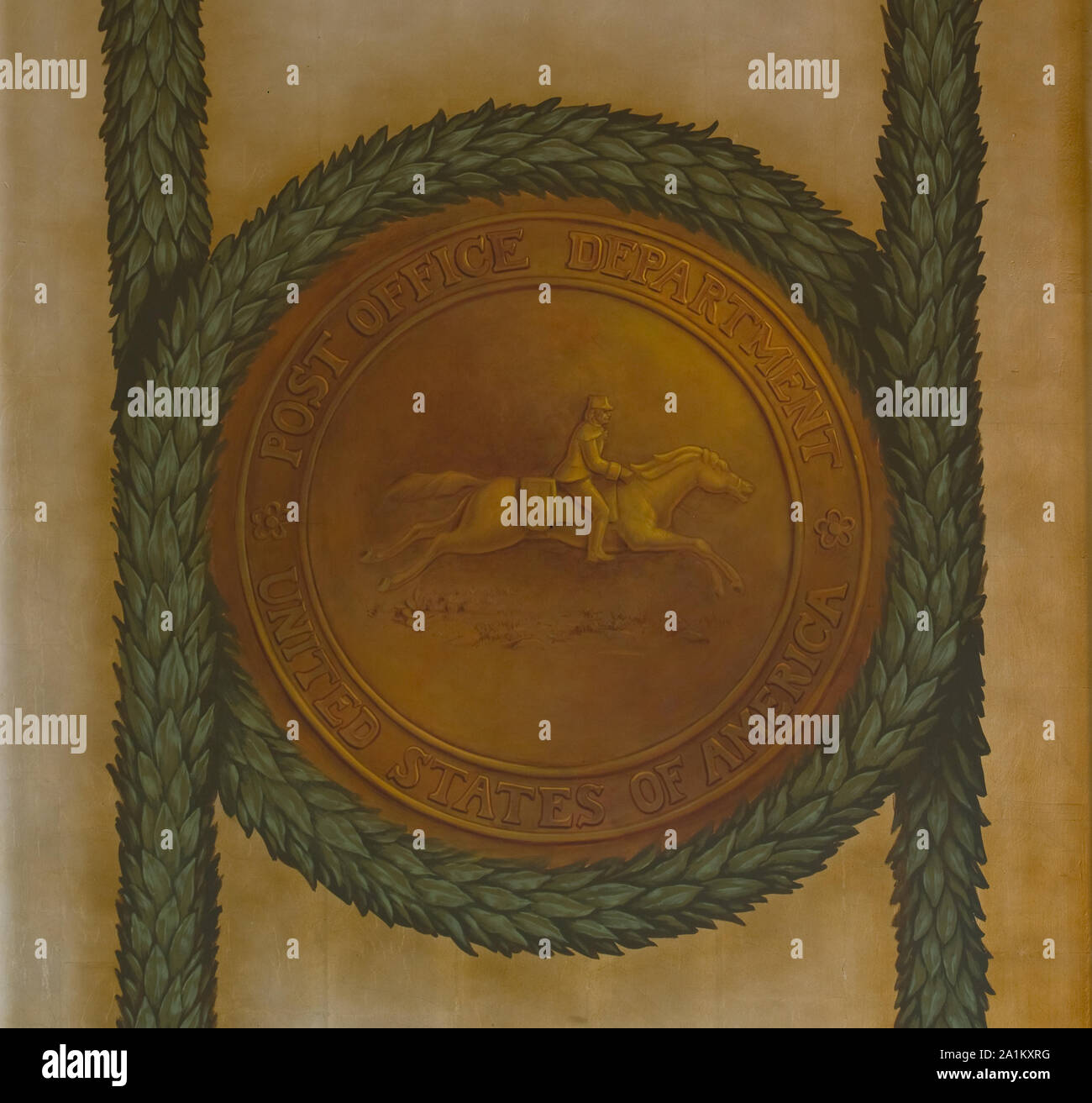 Northeast Pavilion, The Pavilion of the Seals. Mural of Post Office ...