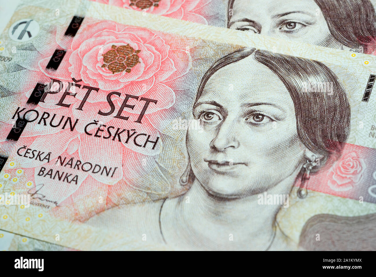 Czech Koruna Notes Stock Photo - Alamy