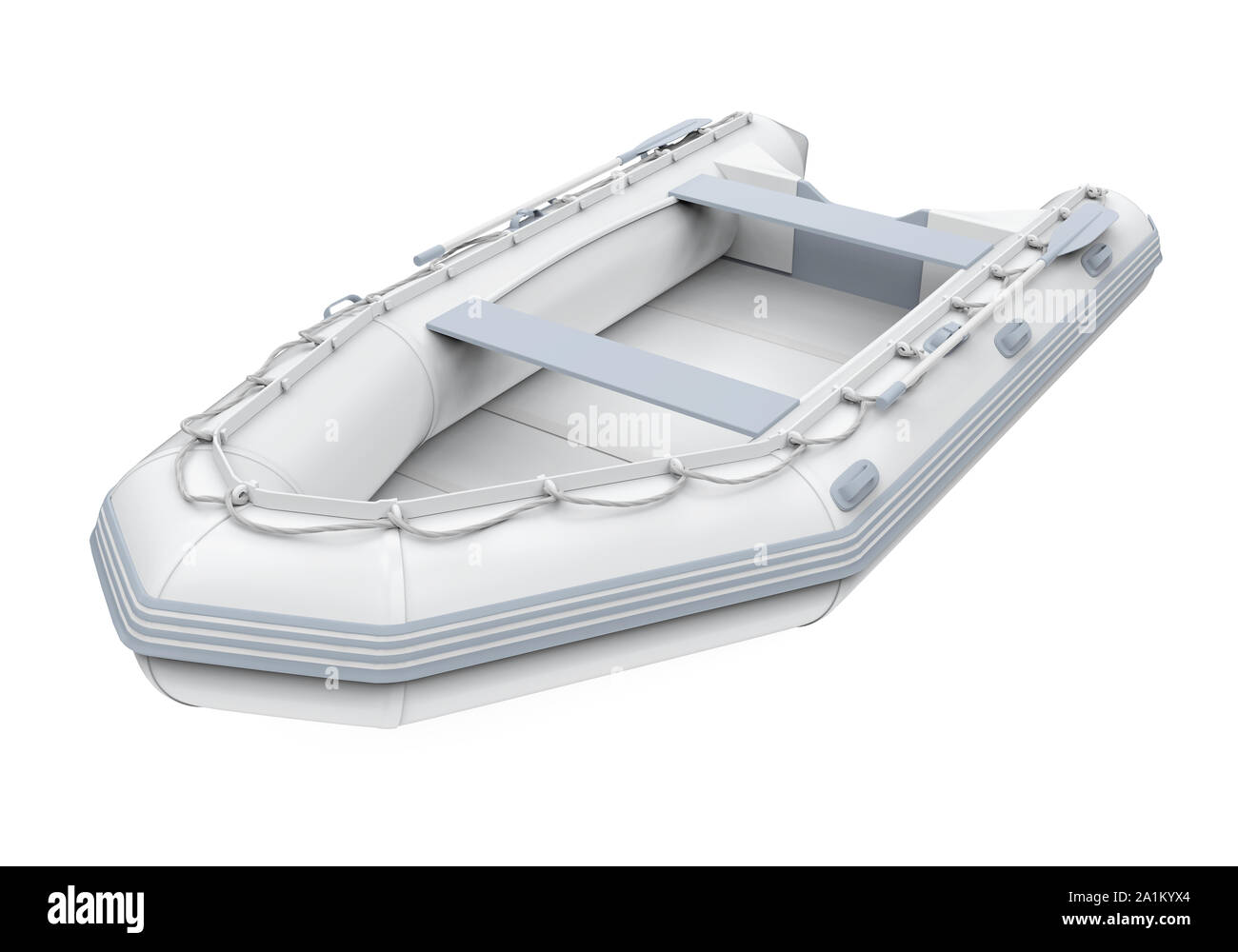 Inflatable Boat Isolated Stock Photo - Alamy