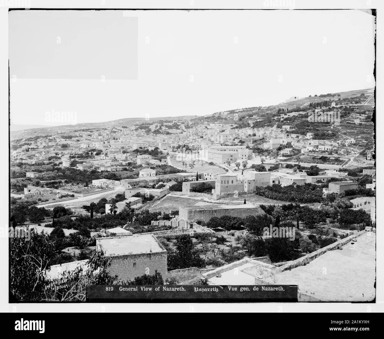 General view of nazareth hi-res stock photography and images - Alamy