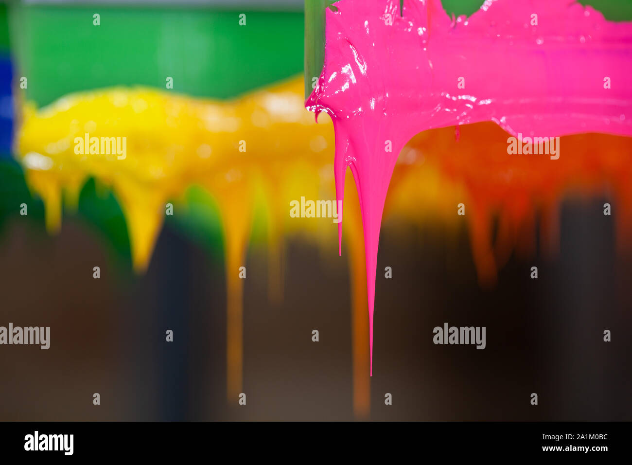 Bright yellow printers ink hi-res stock photography and images - Alamy