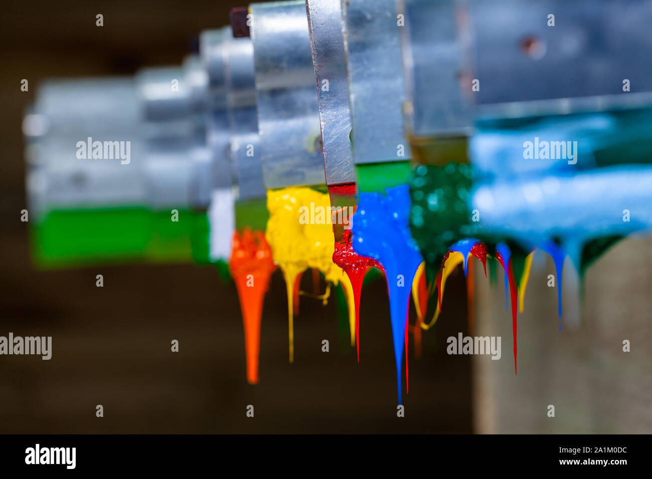 Bright yellow printers ink hi-res stock photography and images - Alamy