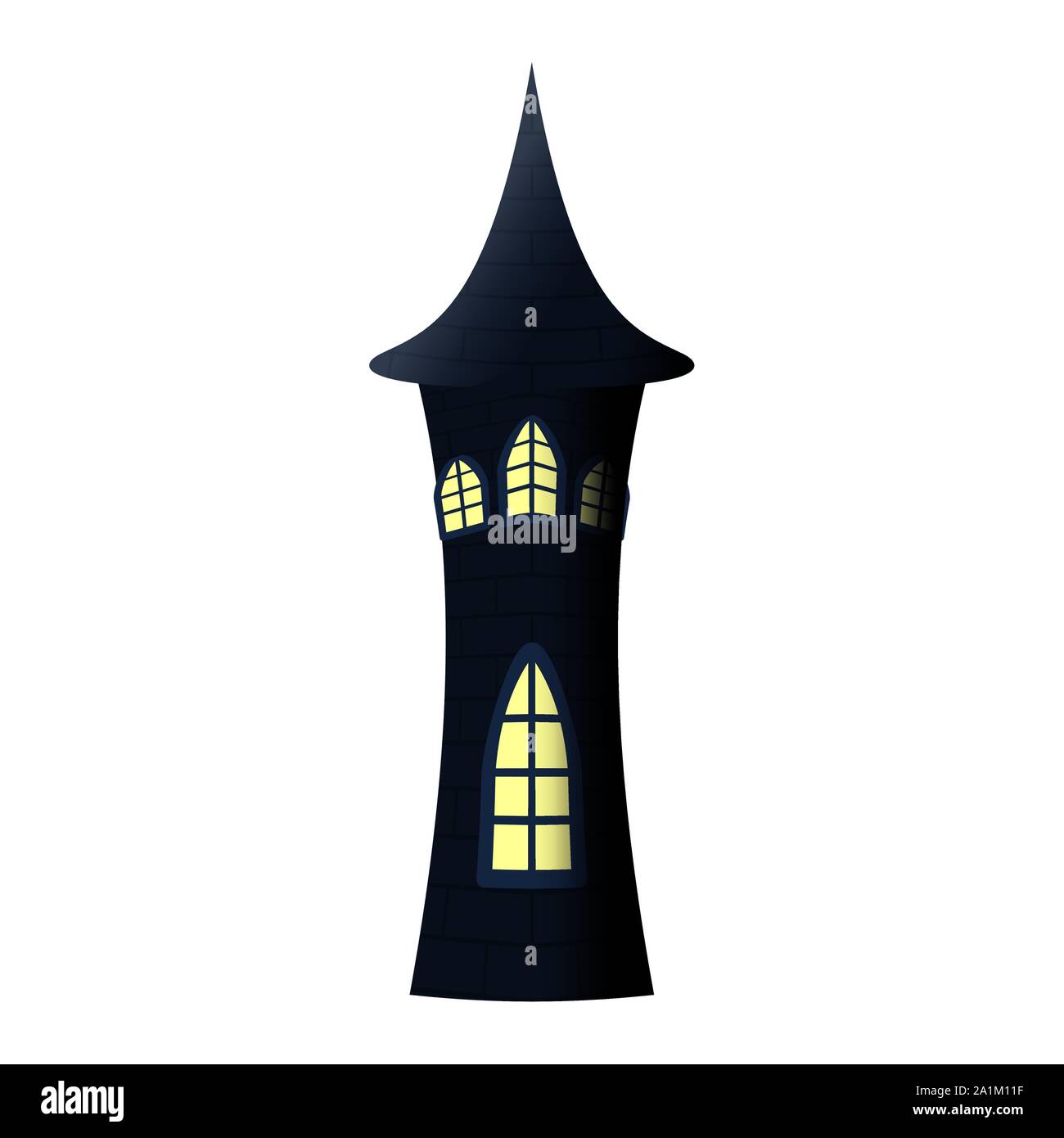 Spooky castle scary tower Cut Out Stock Images & Pictures - Alamy