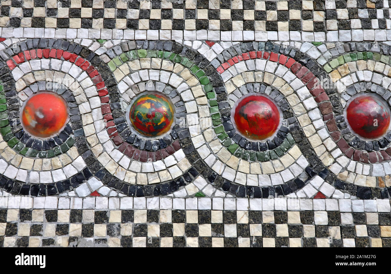 Roman mosaic floor located in archaeological site in The Bishop's ...