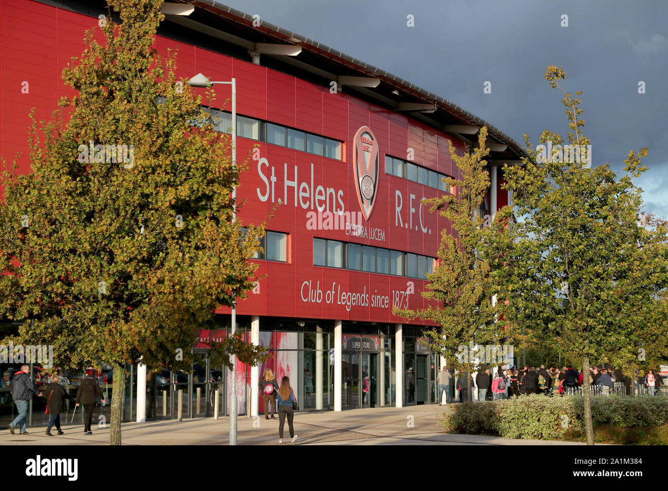 A general view of the Totally Wicked Stadium, St Helens Stock Photo - Alamy