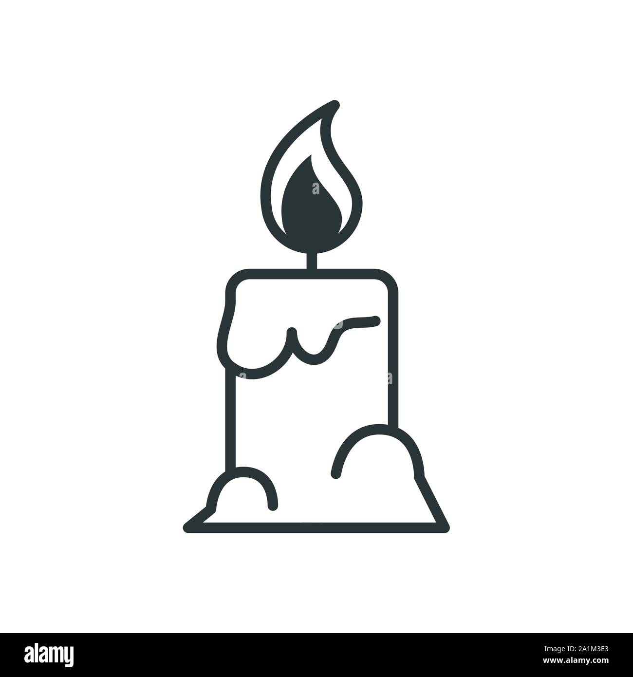 parafin candle halloween isolated icon Stock Vector Image & Art - Alamy