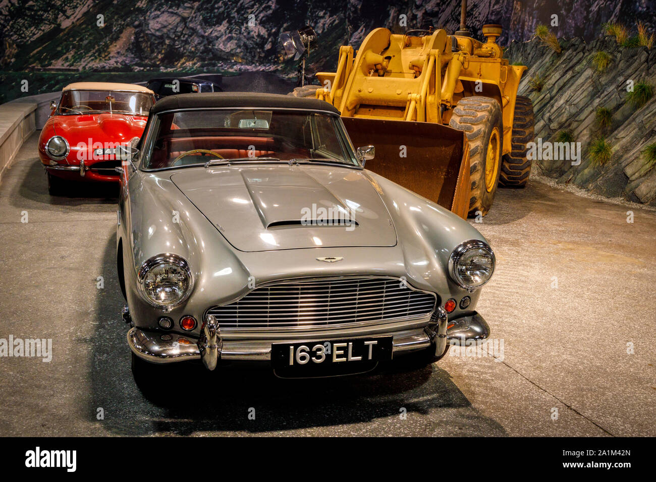 Cars representing scenes from the movie The Italian Job, recreated here ...