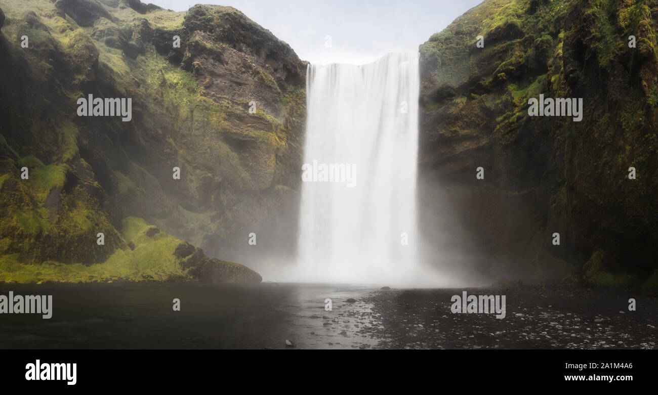 Panoramic view to the waterfall hi-res stock photography and images - Alamy