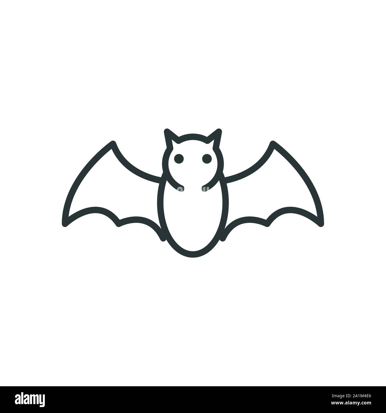 halloween bat animal character icon Stock Vector Image & Art - Alamy