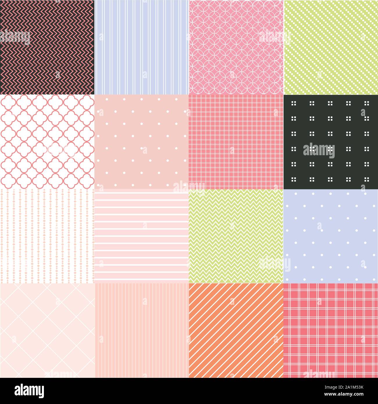 Seamless colorful patterns with fabric texture Stock Vector Image & Art ...