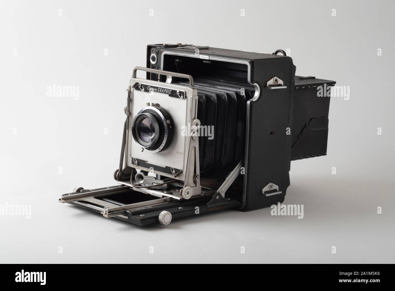 Vintage 1950s - 1970s Crown Graphic Graflex large format camera Stock ...