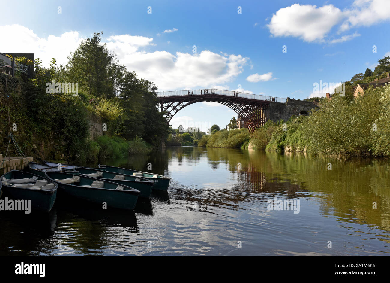 The Ironbridge and the River Severn in Shropshire England Uk Stock ...