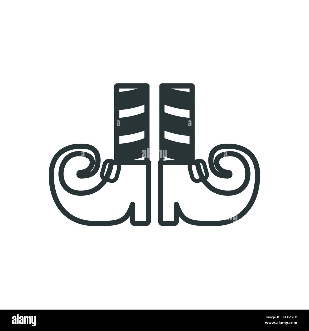 elf Legs with shoes and socks halloween Stock Vector Image & Art - Alamy