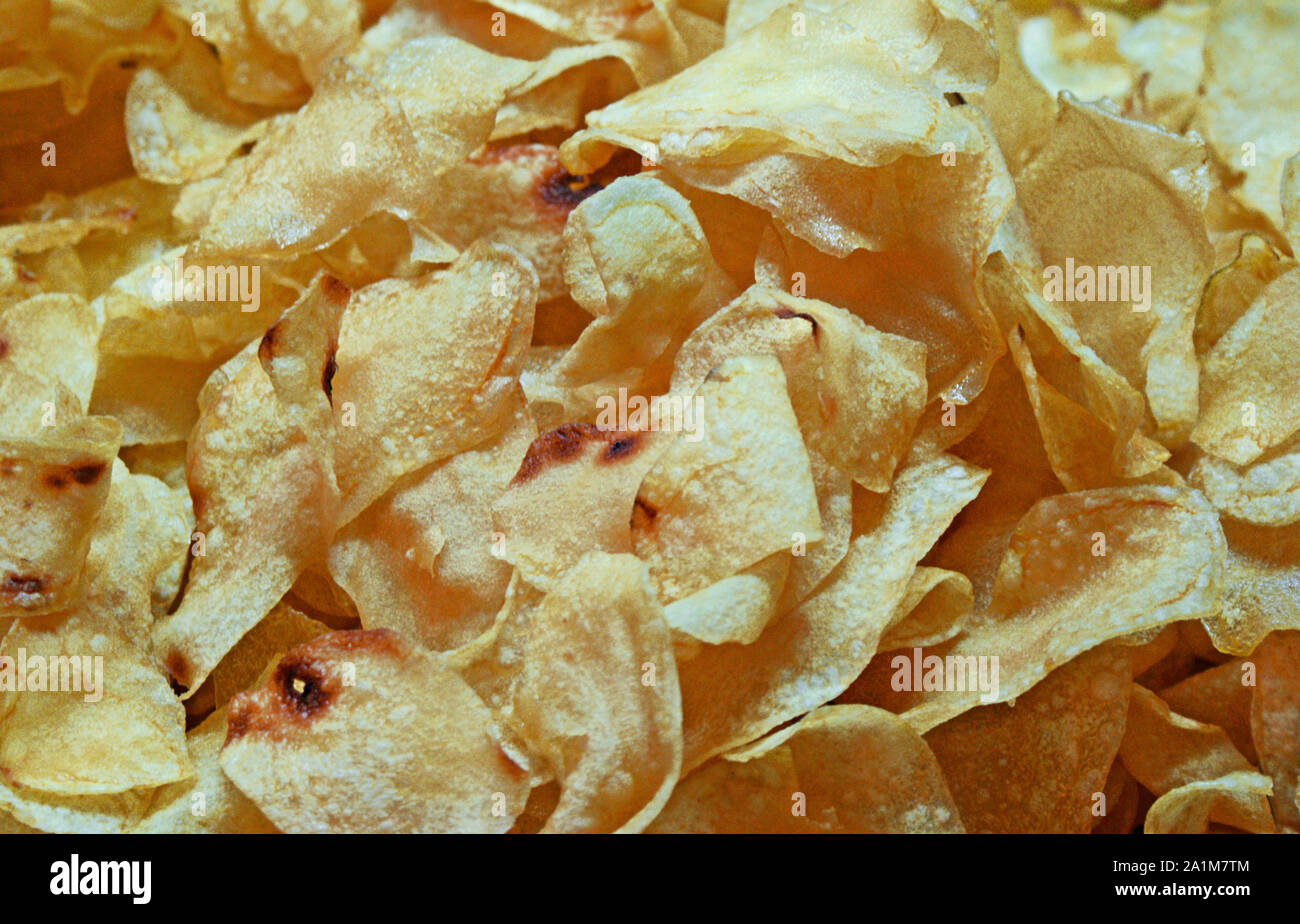 Chips design potatoes salt hi-res stock photography and images - Alamy