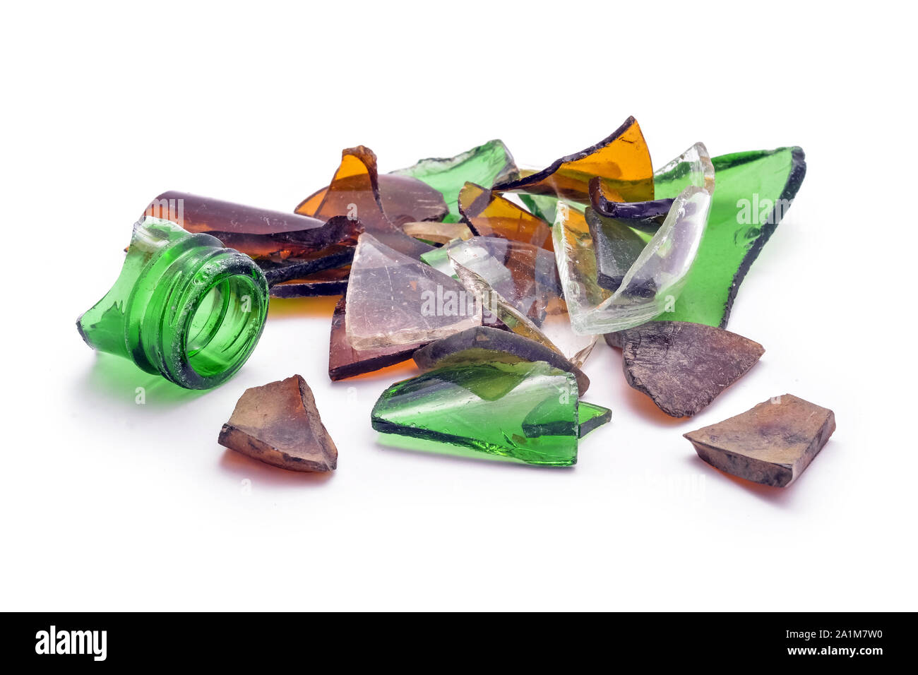 Broken glass broken beer bottles hi-res stock photography and images ...