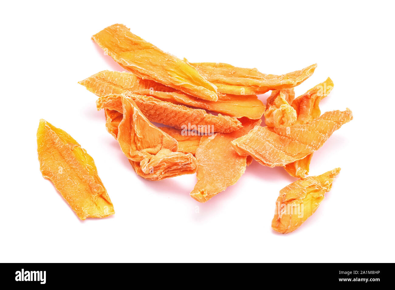 dehydrated dry mango slices studio isolated Stock Photo - Alamy