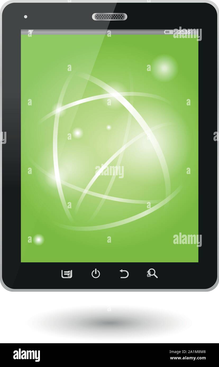 Tablet Logo, Computer Logo, Green IT Vector Stock Vector Image & Art ...