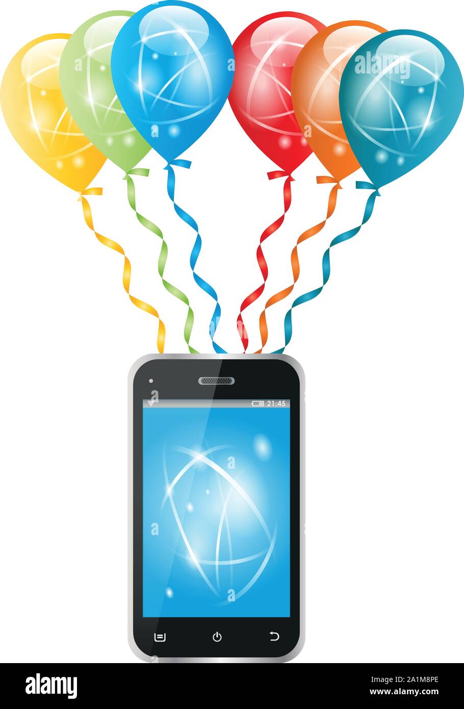 Realistic mobile phone logo hi-res stock photography and images - Alamy