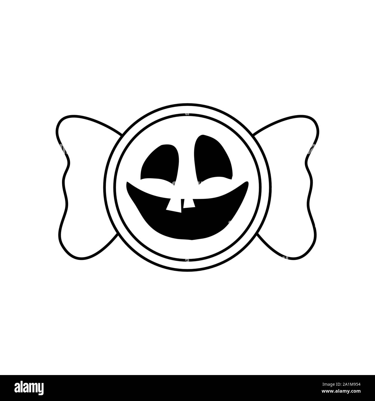 halloween sweet candy with face Stock Vector Image & Art - Alamy