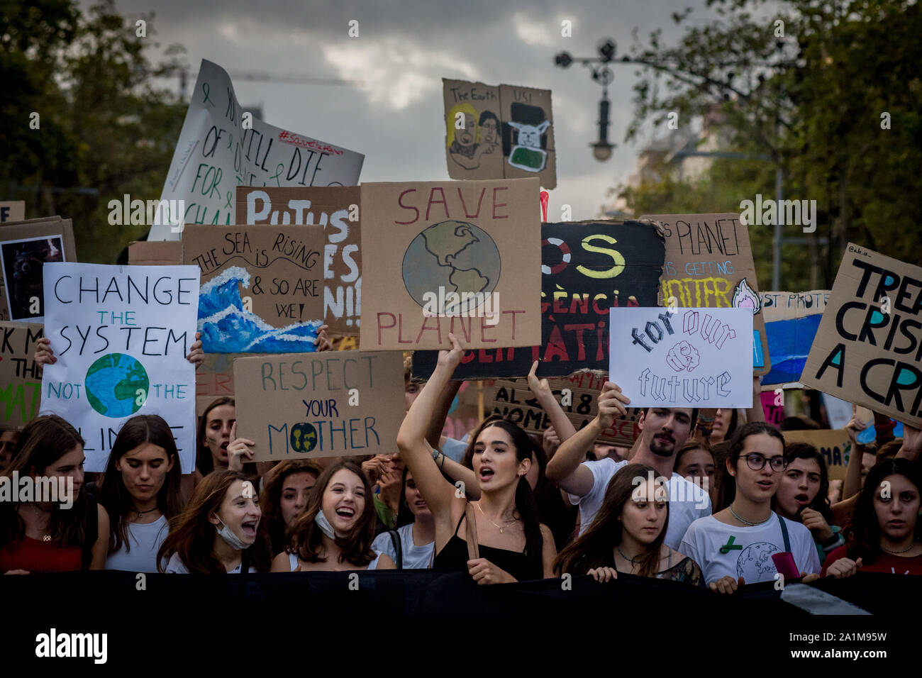 Climate change slogans hi-res stock photography and images - Alamy