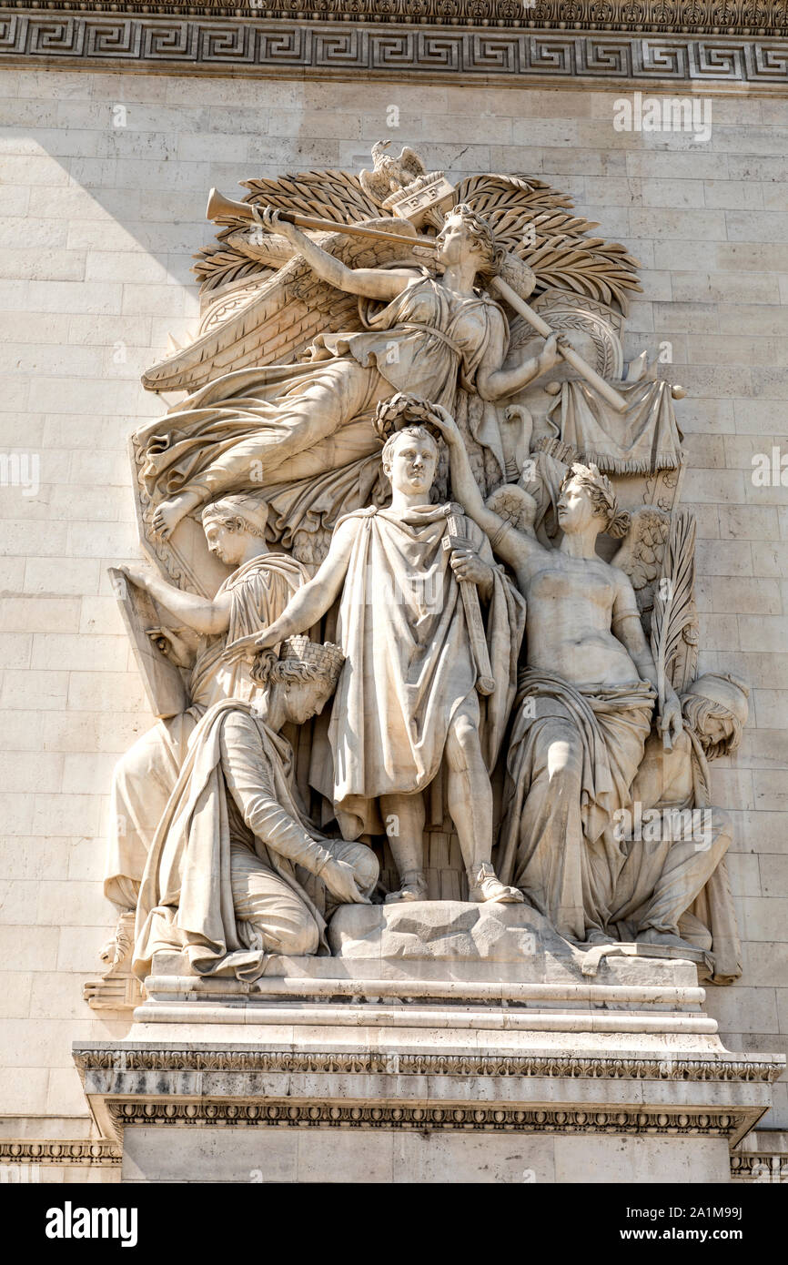 Arc de Triomphe, Paris, Le Triomphe de 1810 by Jean-Pierre, Napoleon ...