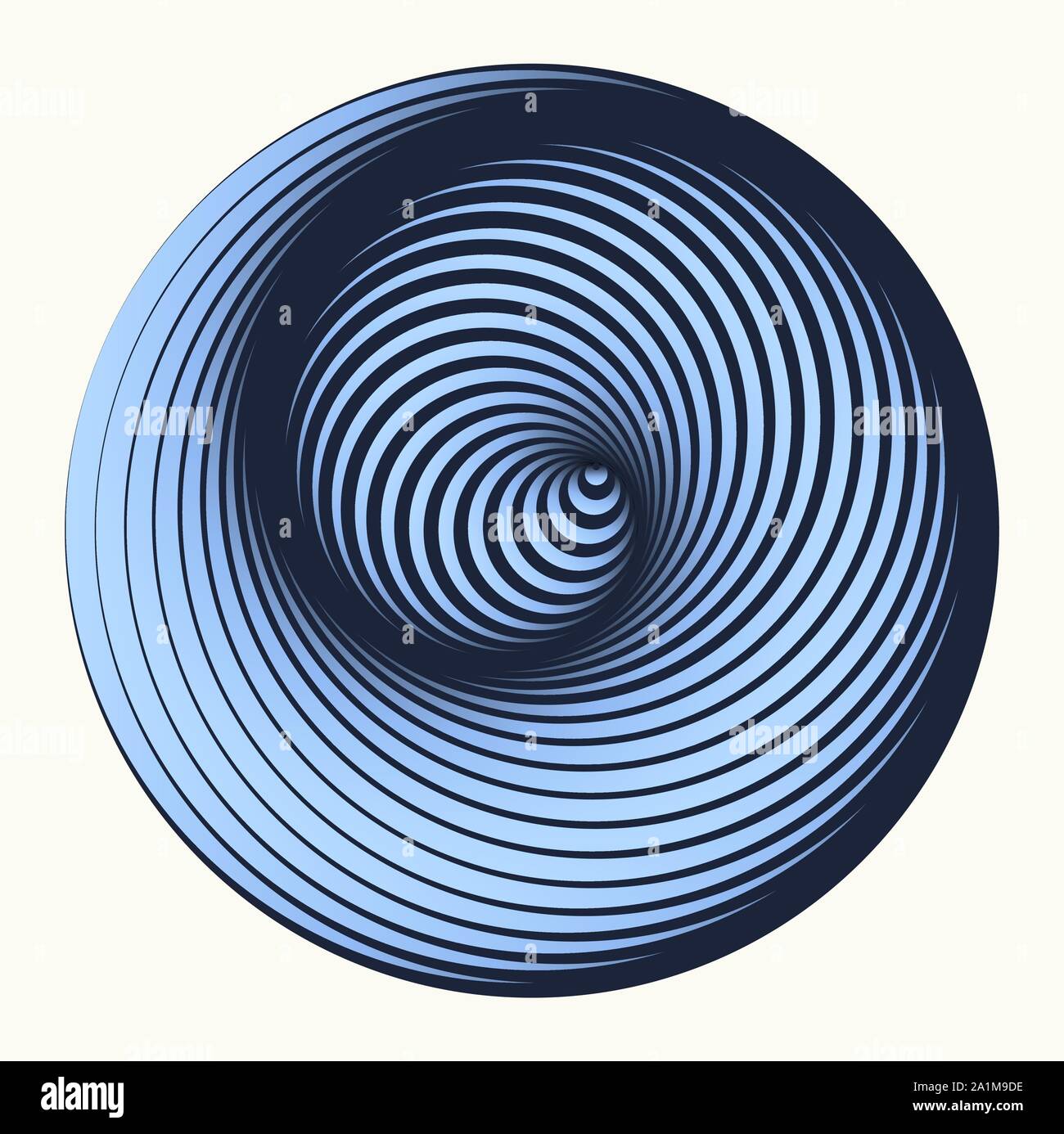Optical effect with hipnotic circle. Flat and isolated. Vector ...