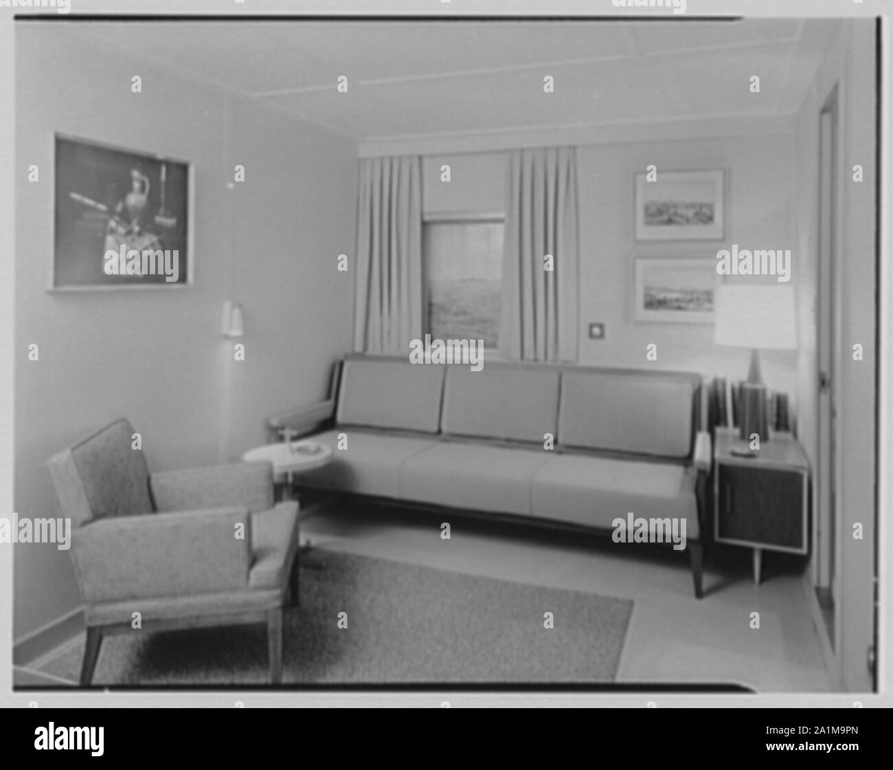 Officers' quarters mock-up Stock Photo - Alamy