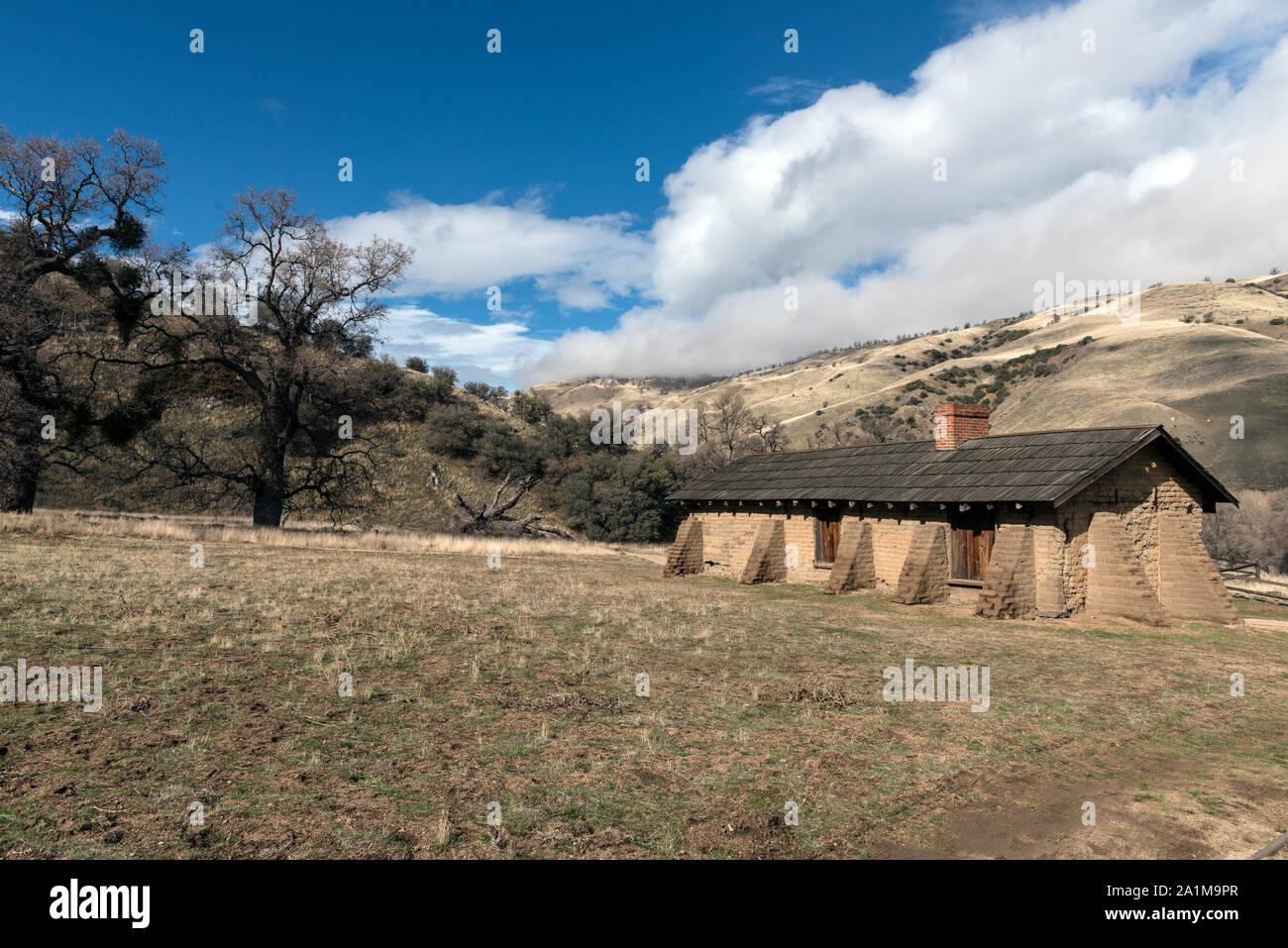 Officers' quarters at Fort Tejon, a California State Historical Park ...