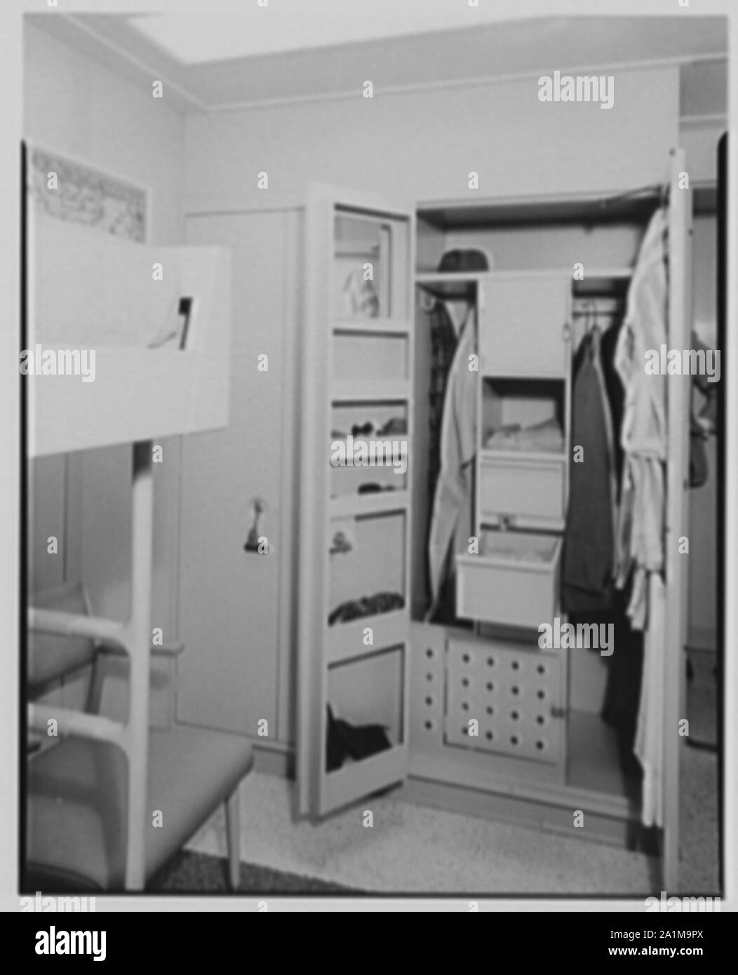 Officers' quarters mock-up Stock Photo - Alamy