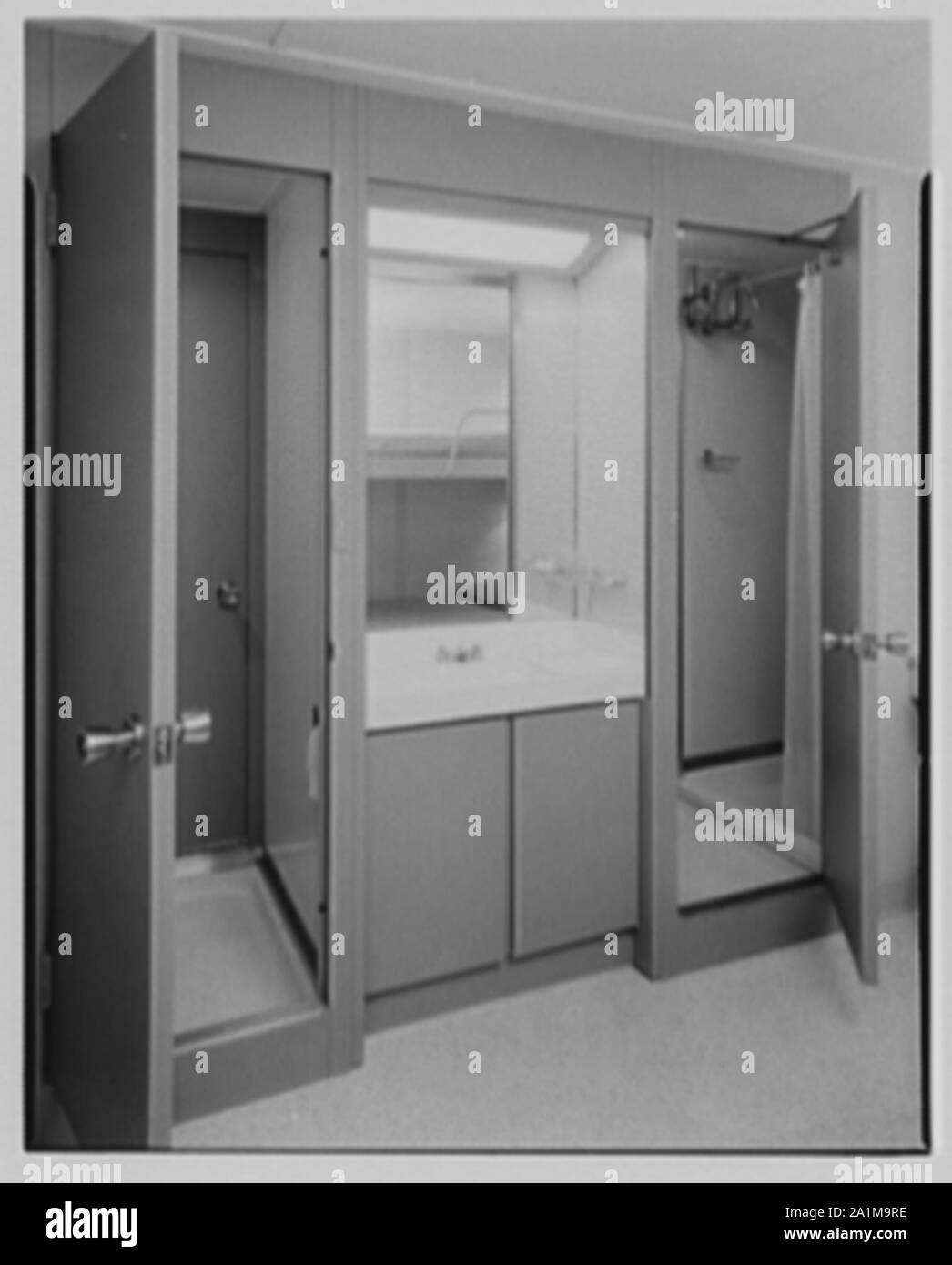 Officers' quarters mock-up Stock Photo - Alamy
